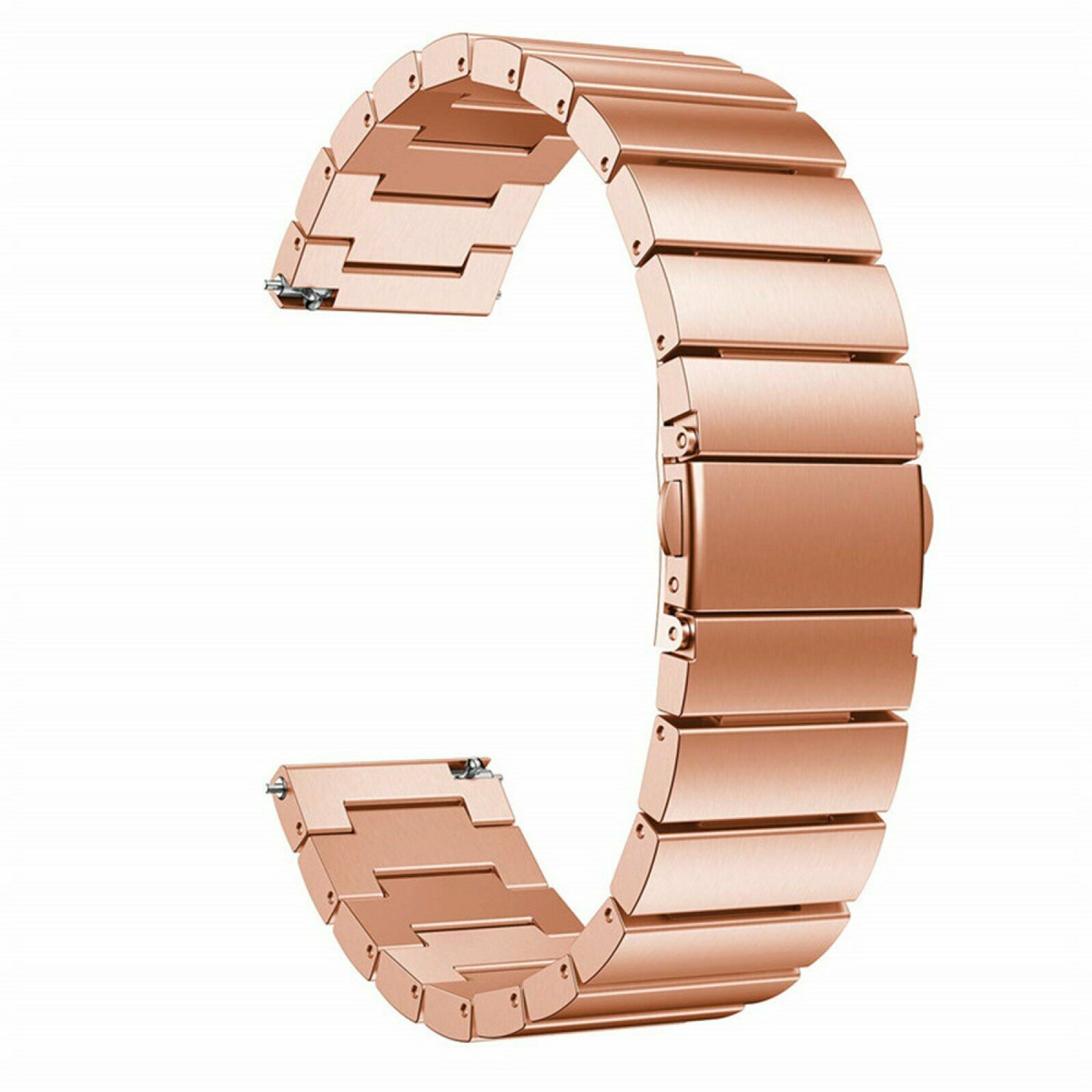 Сменный стальной ремешок MyPads для умных часов SUUNTO 3, 20 мм, розовое золото, замок-бабочка