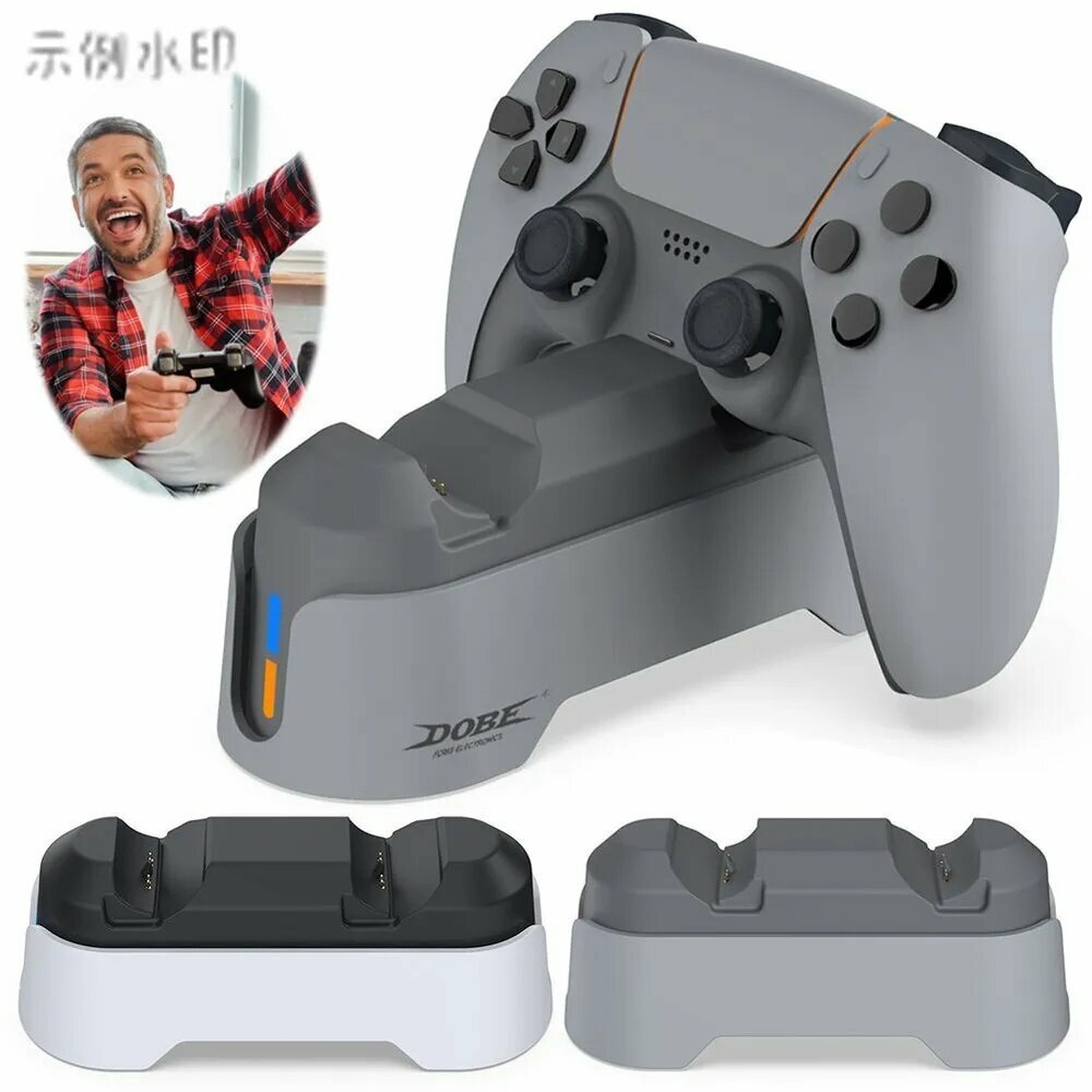 Зарядная док-станция для контроллеров PS5 и PS5 Edge с индикацией состояния