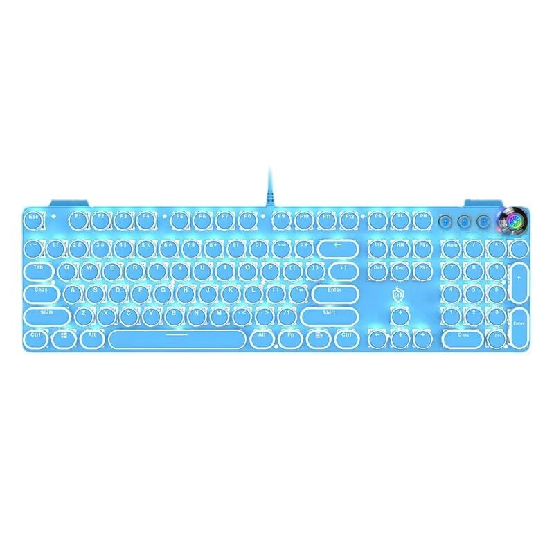Механическая клавиатура Мэйшан 820A игровая USB 104 клавиши смешанная подсветка металлическая панель проводная
