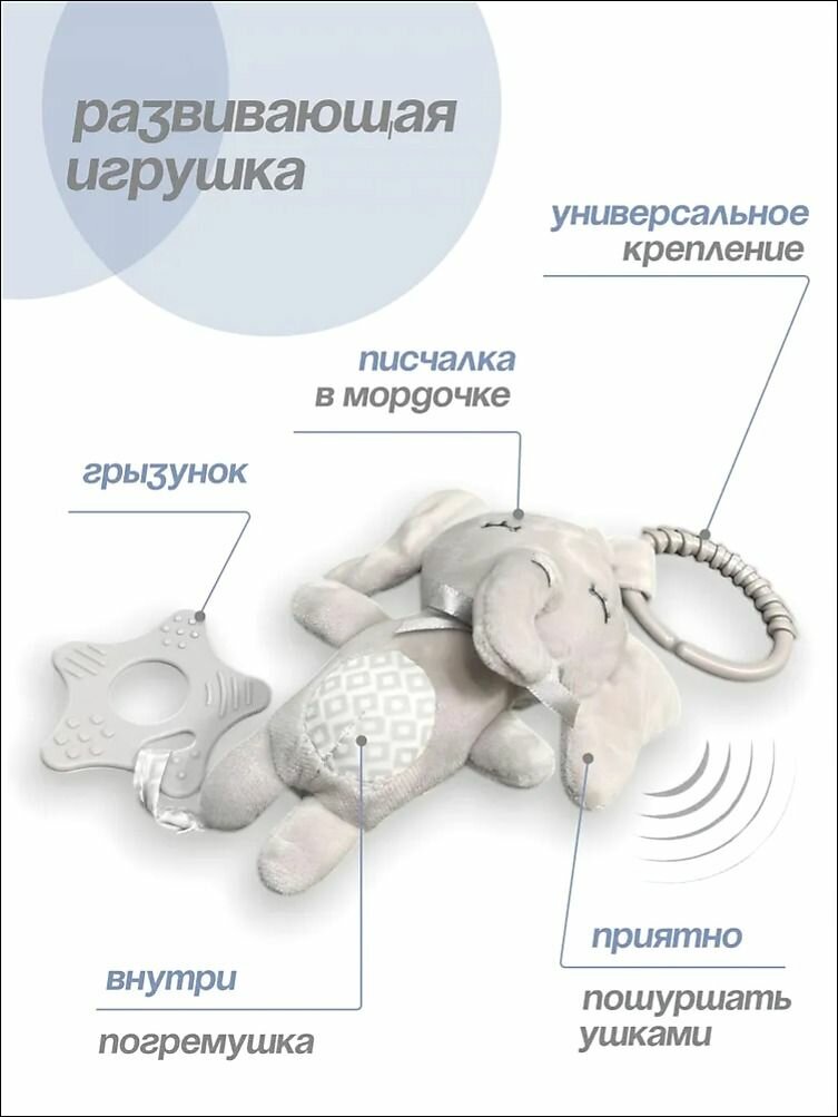 Подвесная погремушка игрушка на коляску для новорожденных 0+
