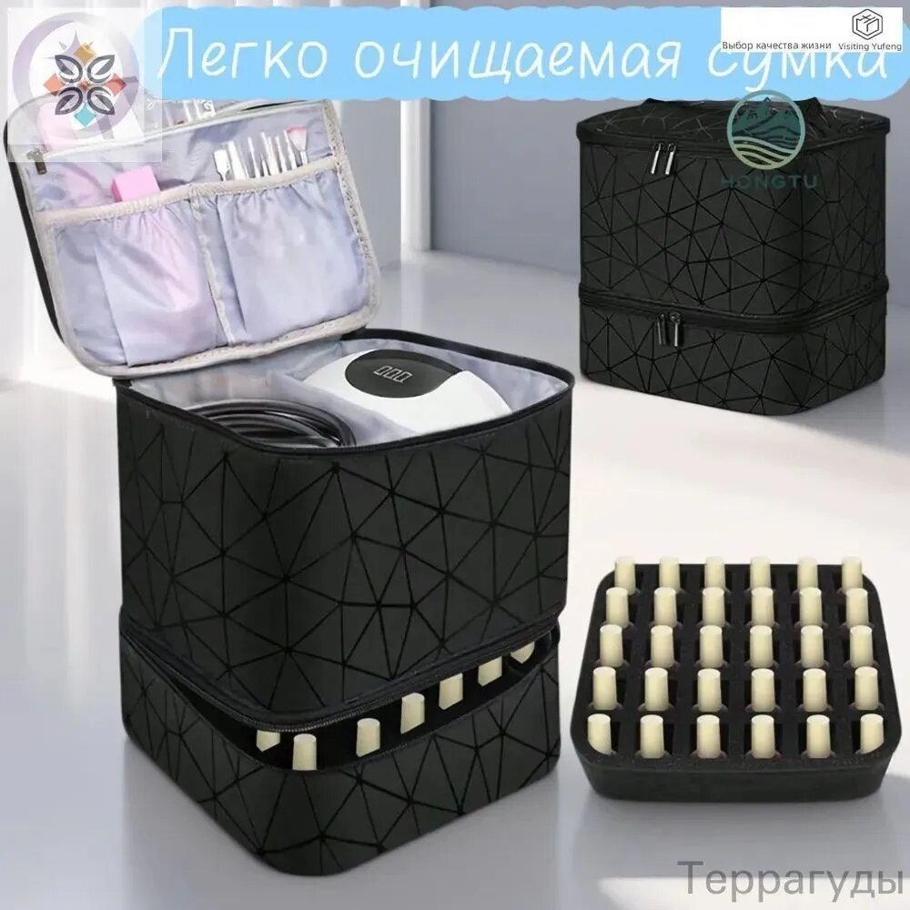Сумка органайзер для мастера маникюра, бьюти-кейс