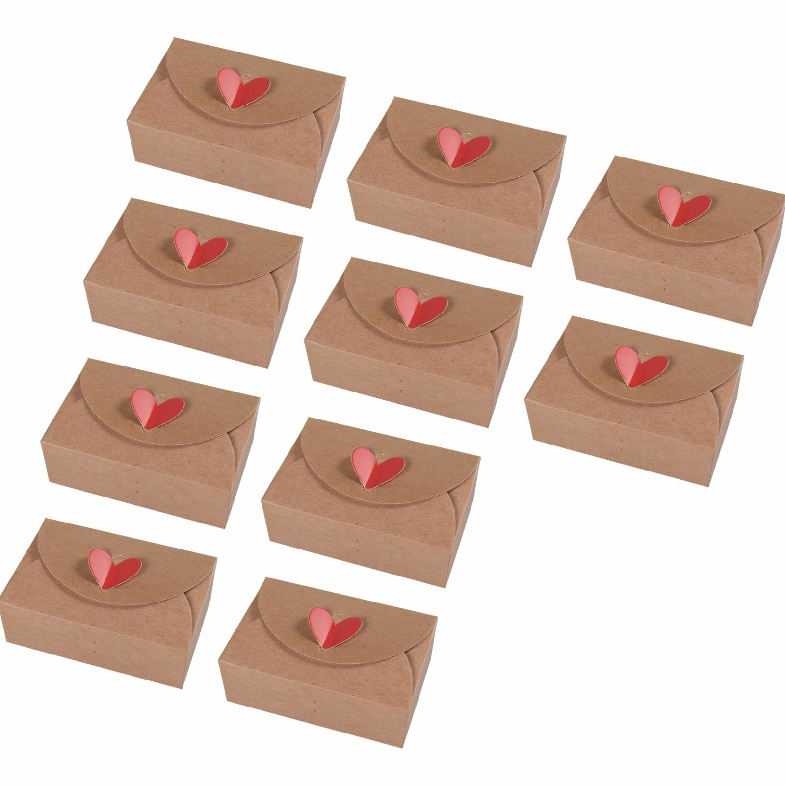 Элегантная валентинка в форме конверта из экологичной бумаги с застежкой