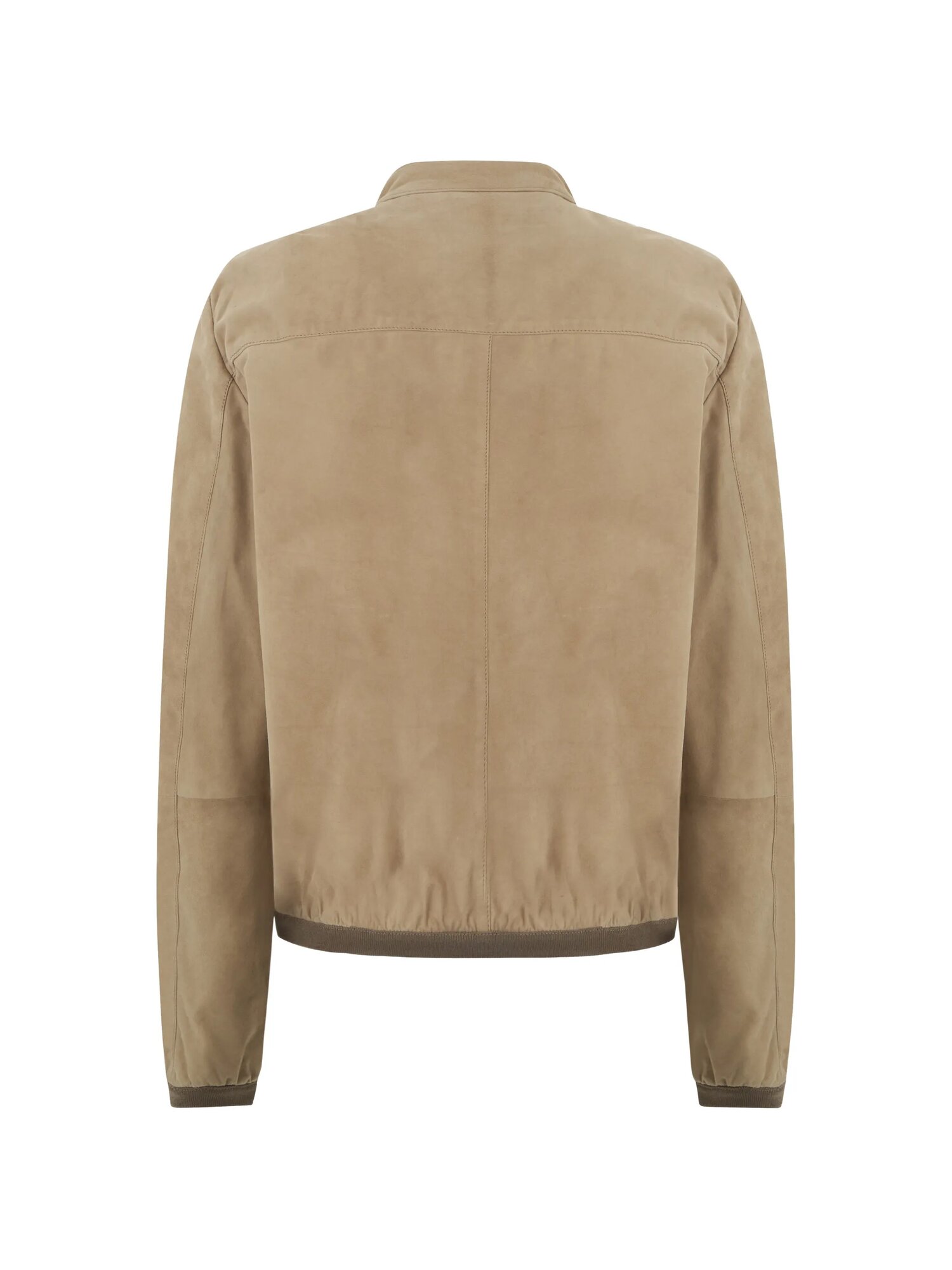 Куртка MooRER Zip collar leather jacket, размер 48, разноцветный — фото 1