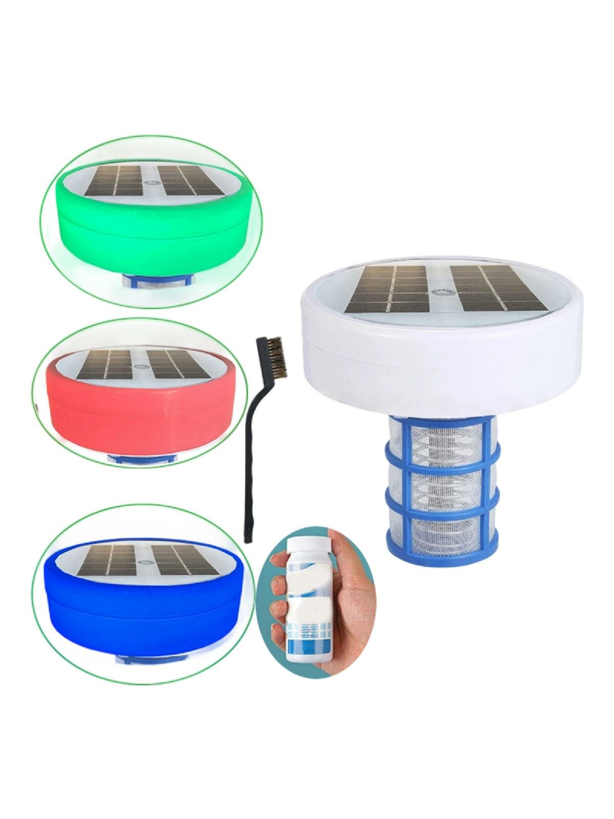 Солнечный Медный Ионизатор Бассейна Плавающий Очиститель Бассейна Устройство Для Очистки Воды