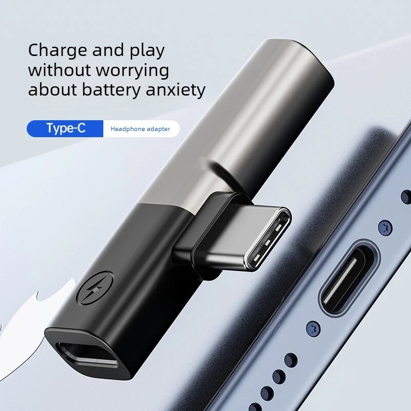 Аудиокабель USB Type-C 3.5 мм Silver для iPhone Samsung Xiaomi