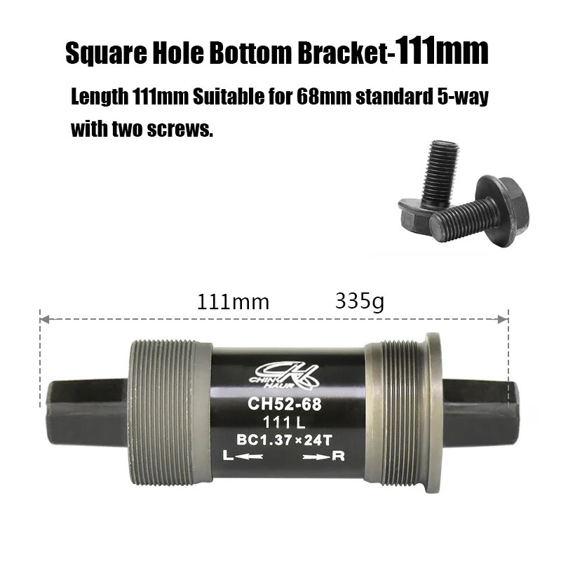 Каретка Square Hole 111mm CHIN HAUR BB68 68x111mm