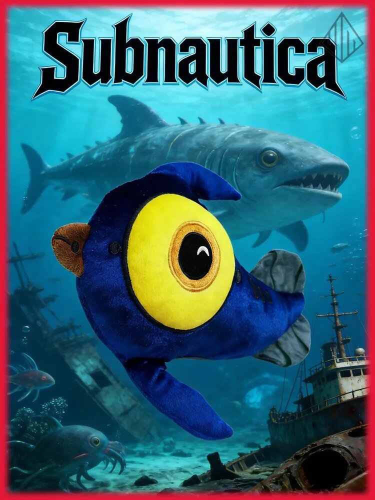 Subnautica Plush Плюшевая игрушка Морское существо рыба-клоун для детей
