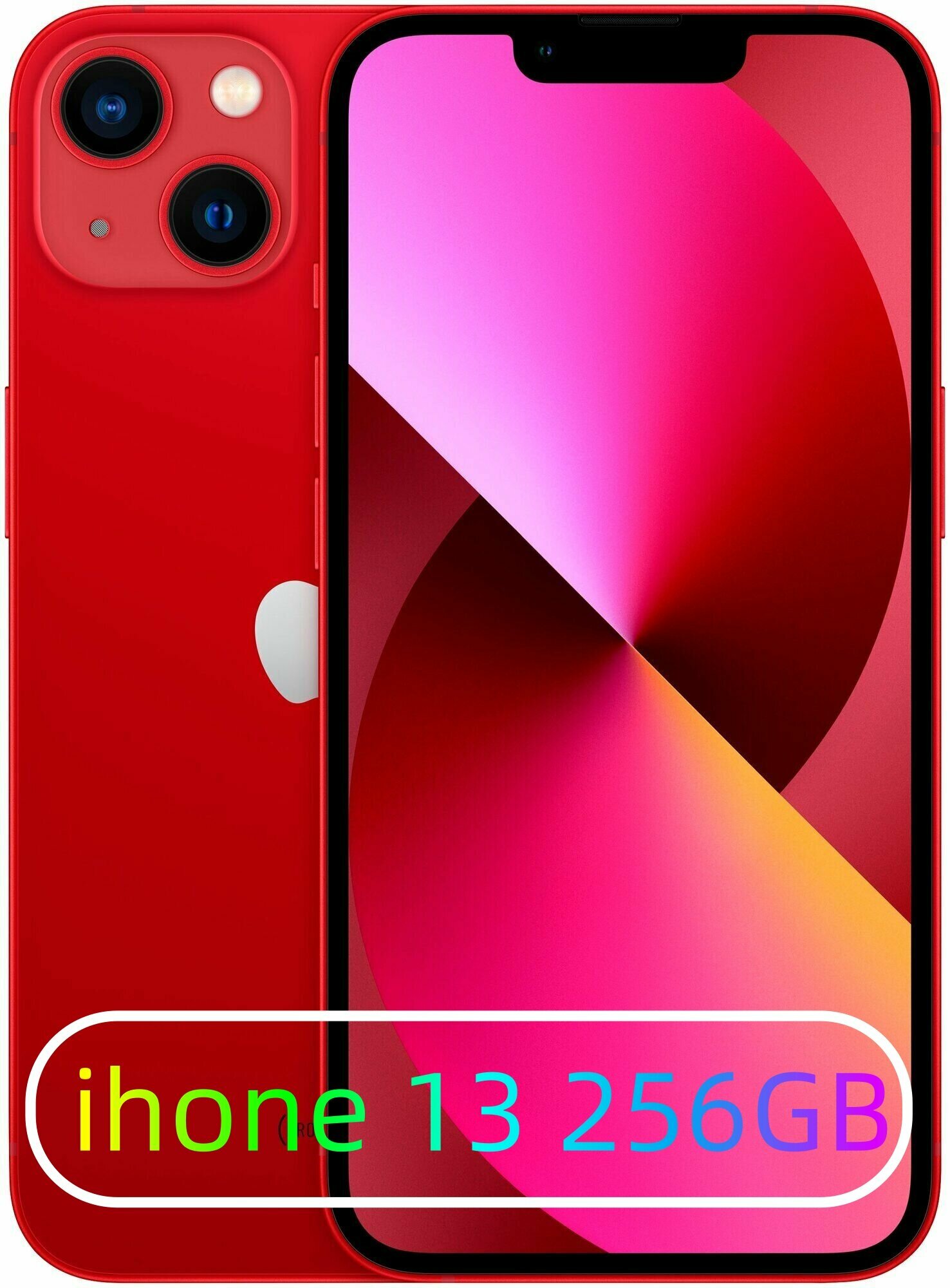 Смартфон Apple iPhone 13 256 ГБ, NFC, экран 6.1, красный, nano SIM
