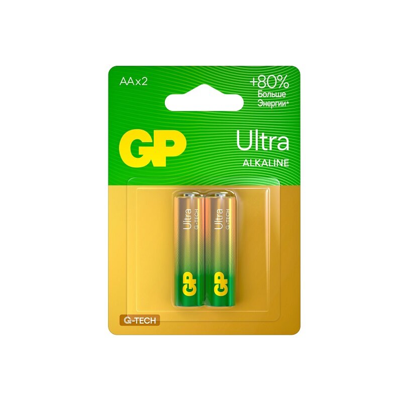 Батарейка GP G-tech LR06 Ultra Alkaline BL-2 2шт