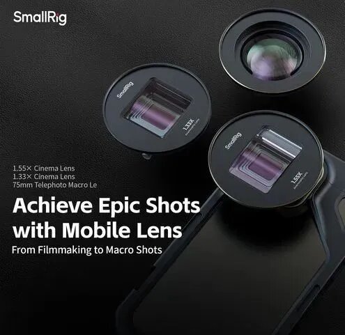 Объектив для смартфона SmallRig 3578B 1.55X Anamorphic Lens