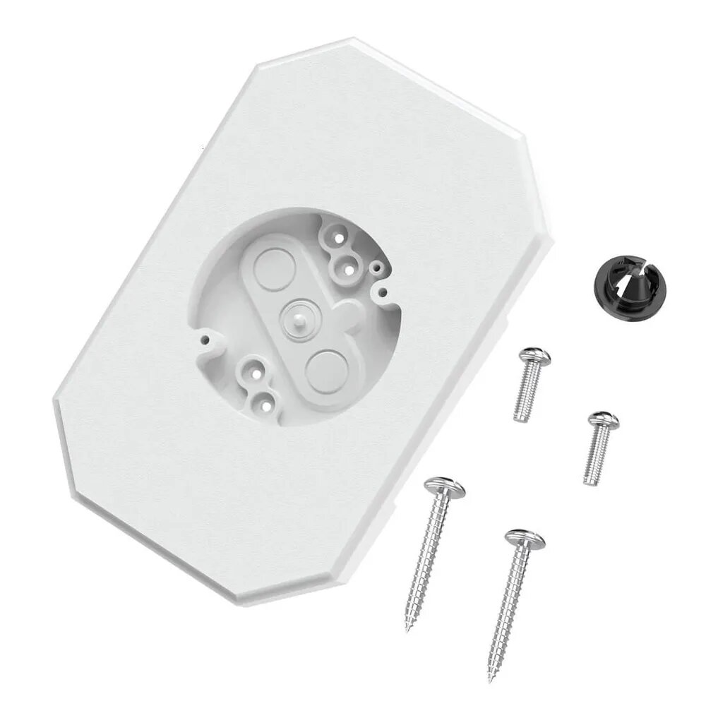 Универсальный крепёжный блок для сайдинга, пластик, белый цвет, комплект