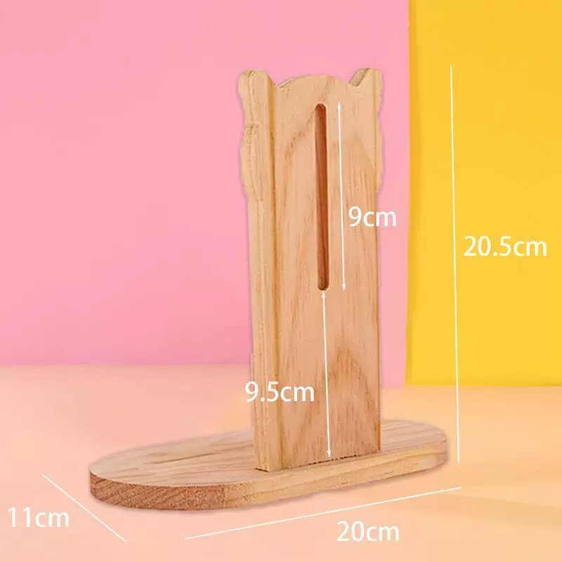 Деревянный кронштейн для колеса хомяка - натуральный вид, тихая работа, надежная фиксация