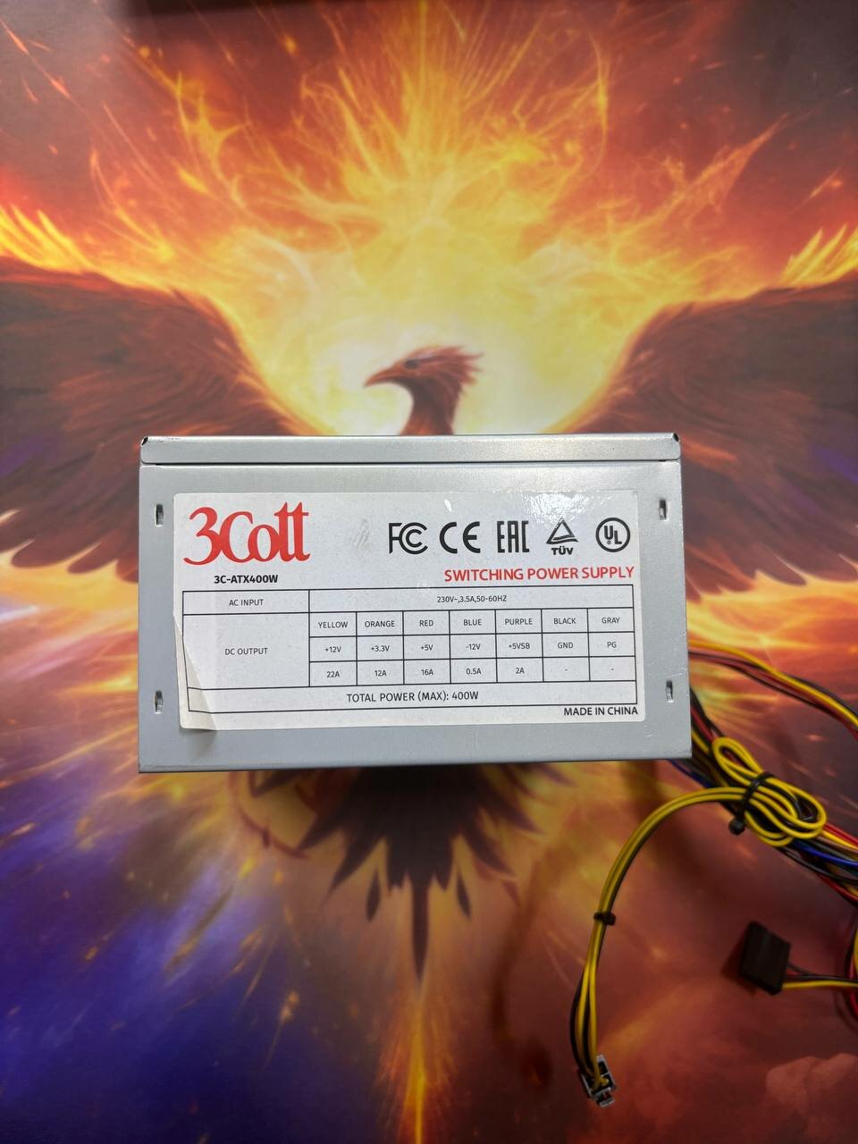 Блок питания 400W 3Cott 3C-ATX400W 120mm