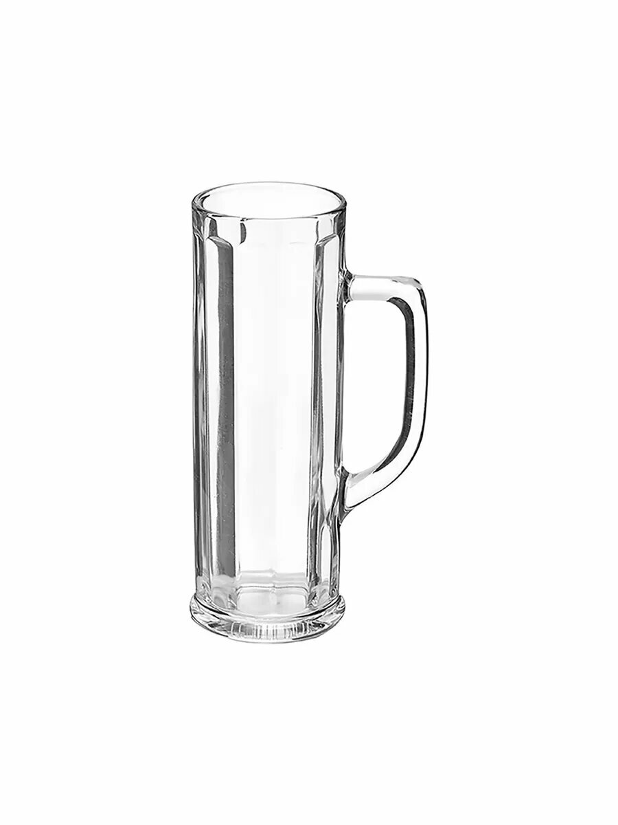 Кружки пивные набор 6 шт Borgonovo Danubio opt, стекло, 500 мл