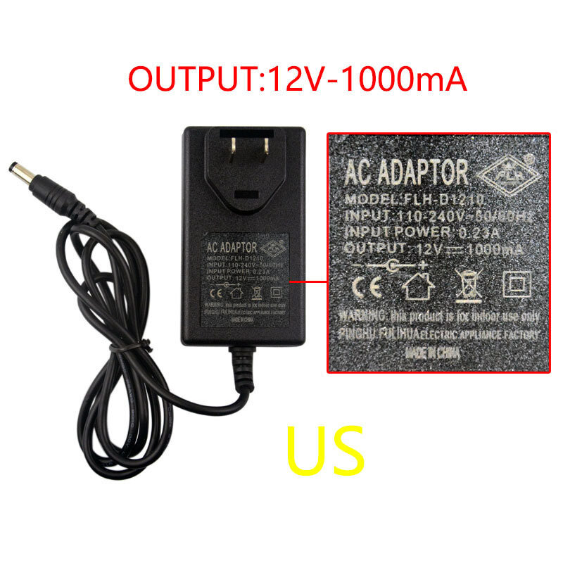 Американский адаптер питания для детских электромобилей, 12В 1000мА, совместимый с моделями FLH-D1210 и FLH-D0605