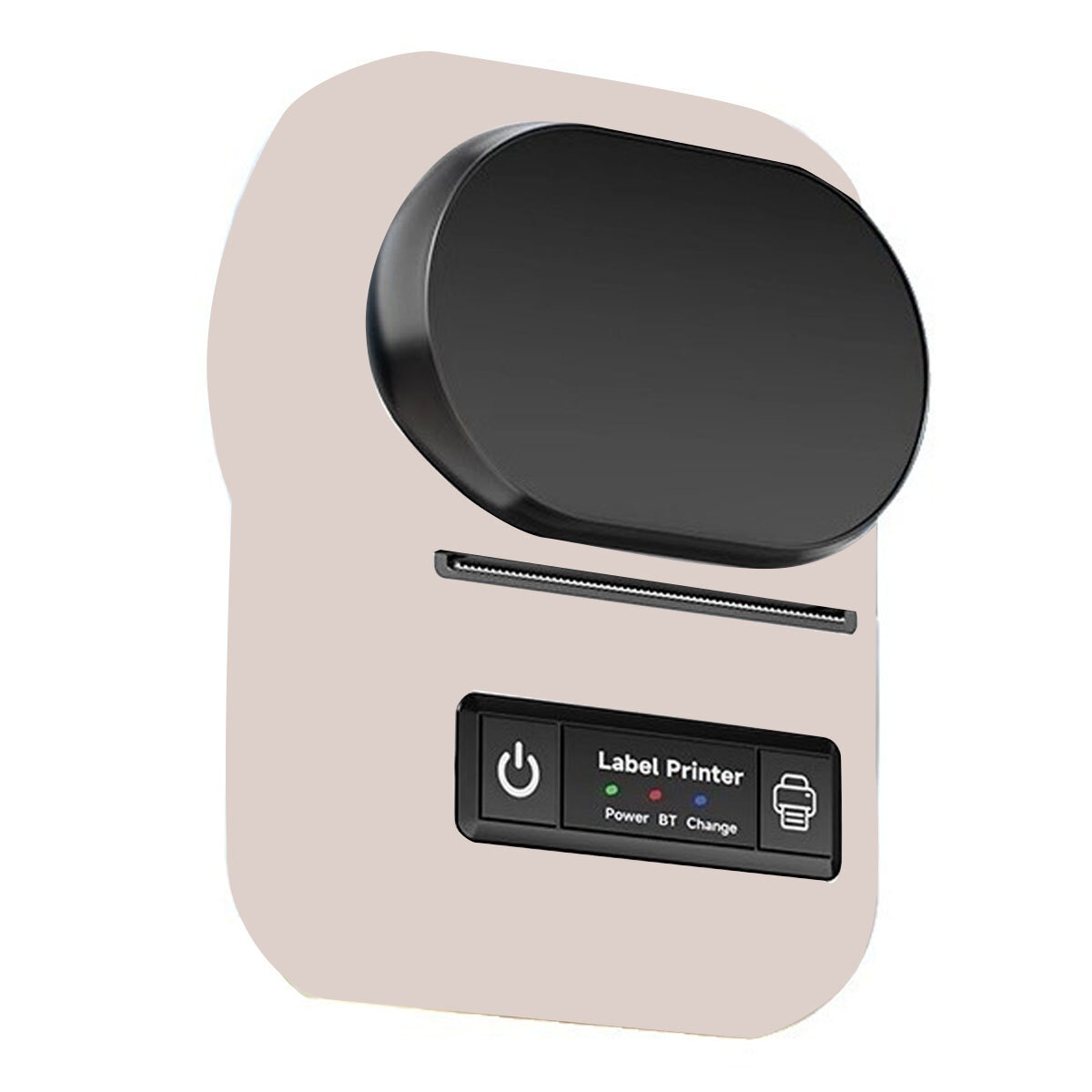 Портативный, компактный, многофункциональный термопринтер для этикеток, устройство для печати прозрачных этикеток, для дома, магазина, офиса, розовый.