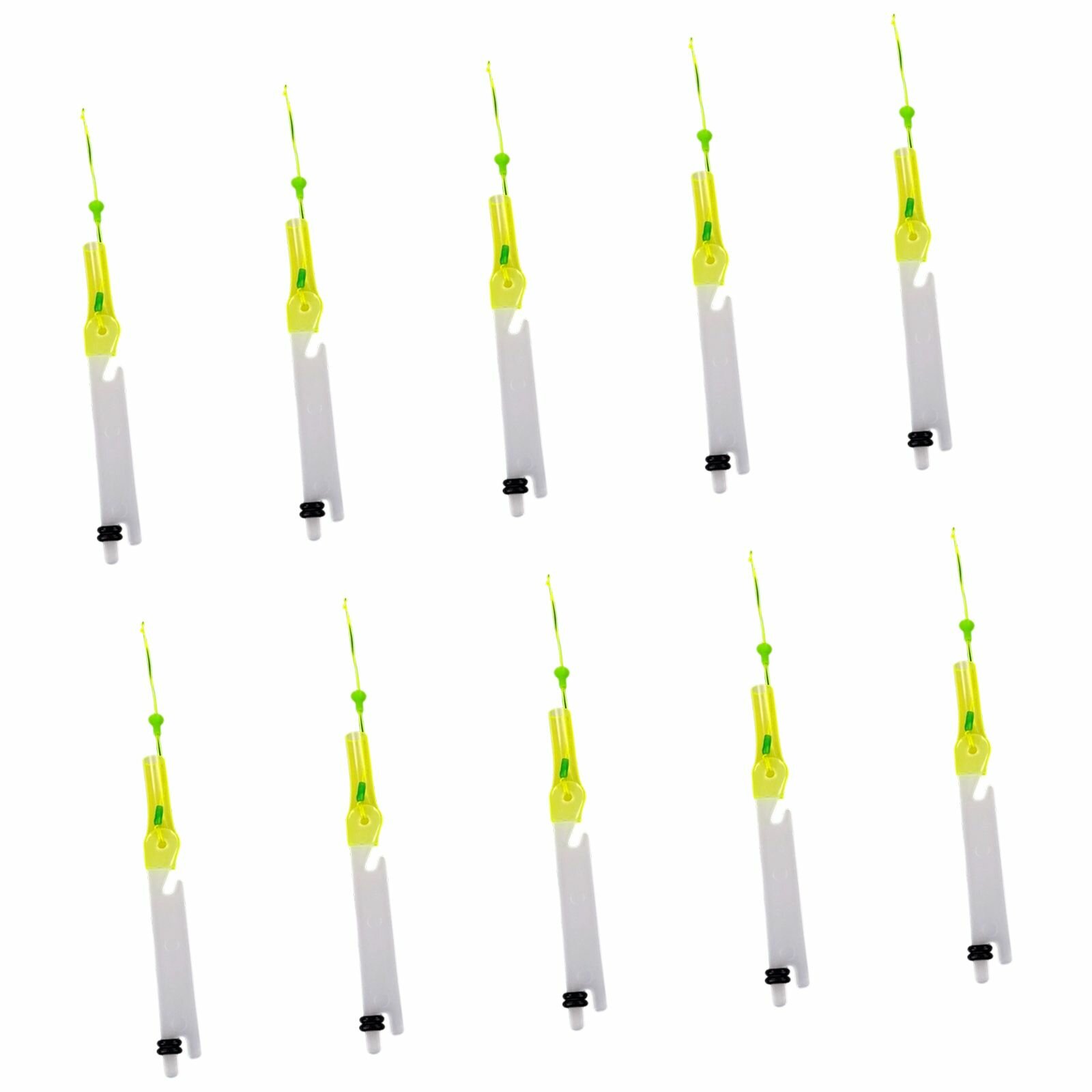 10 упаковок практичных рыболовных мотовил для регулировки длины лески и надежной рыбалки