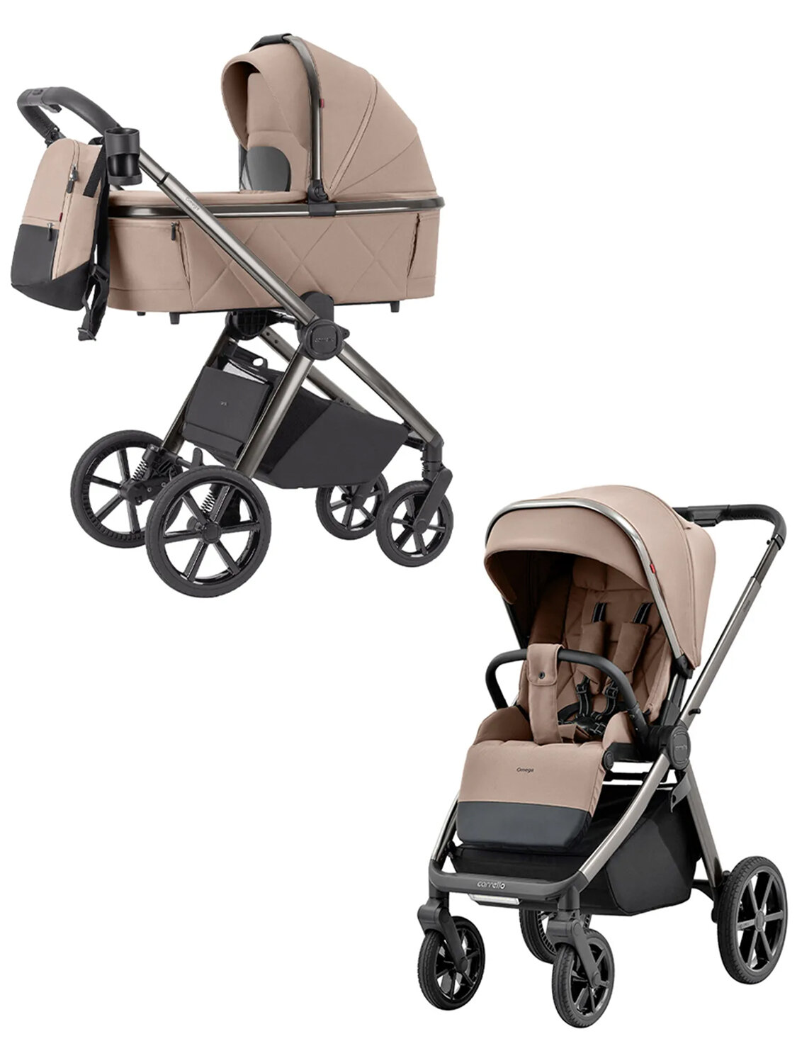 Коляска 2 в 1 CARRELLO Omega CRL-6530/1 Fantastic Beige