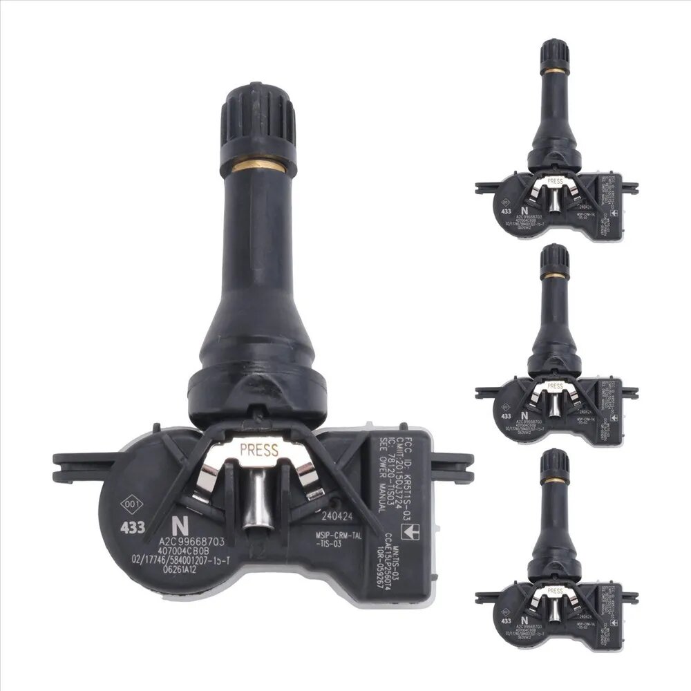4 шт. TPMS датчик давления в шинах 407004CB0B для J10 J11 NV200 Leaf Juke Note Granta