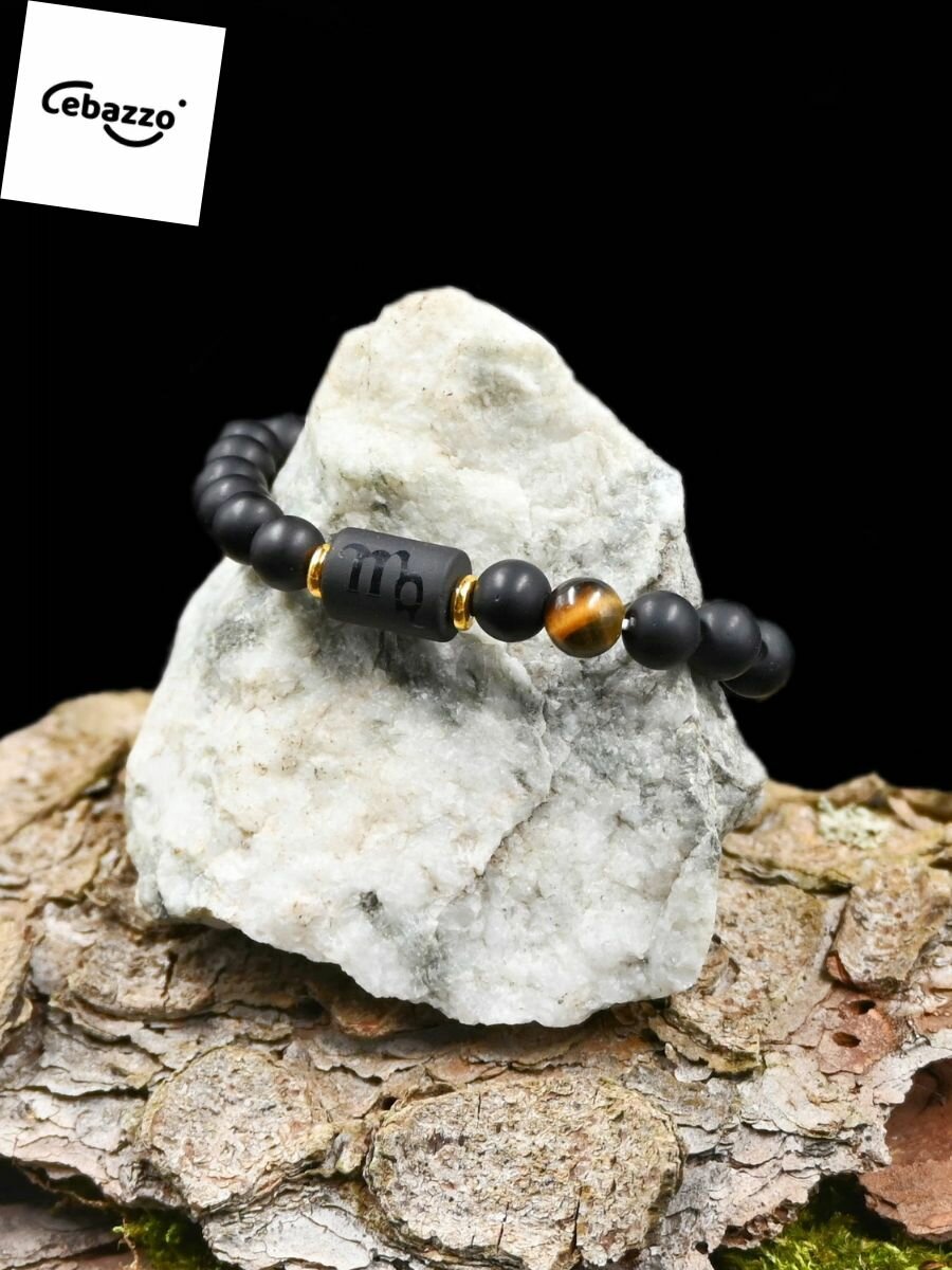 Браслет Дева из агата и тигрового глаза - талисман от сглаза