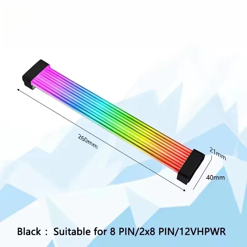 ONEVAN ARGB кабель-удлинитель для материнской платы Black 8pin