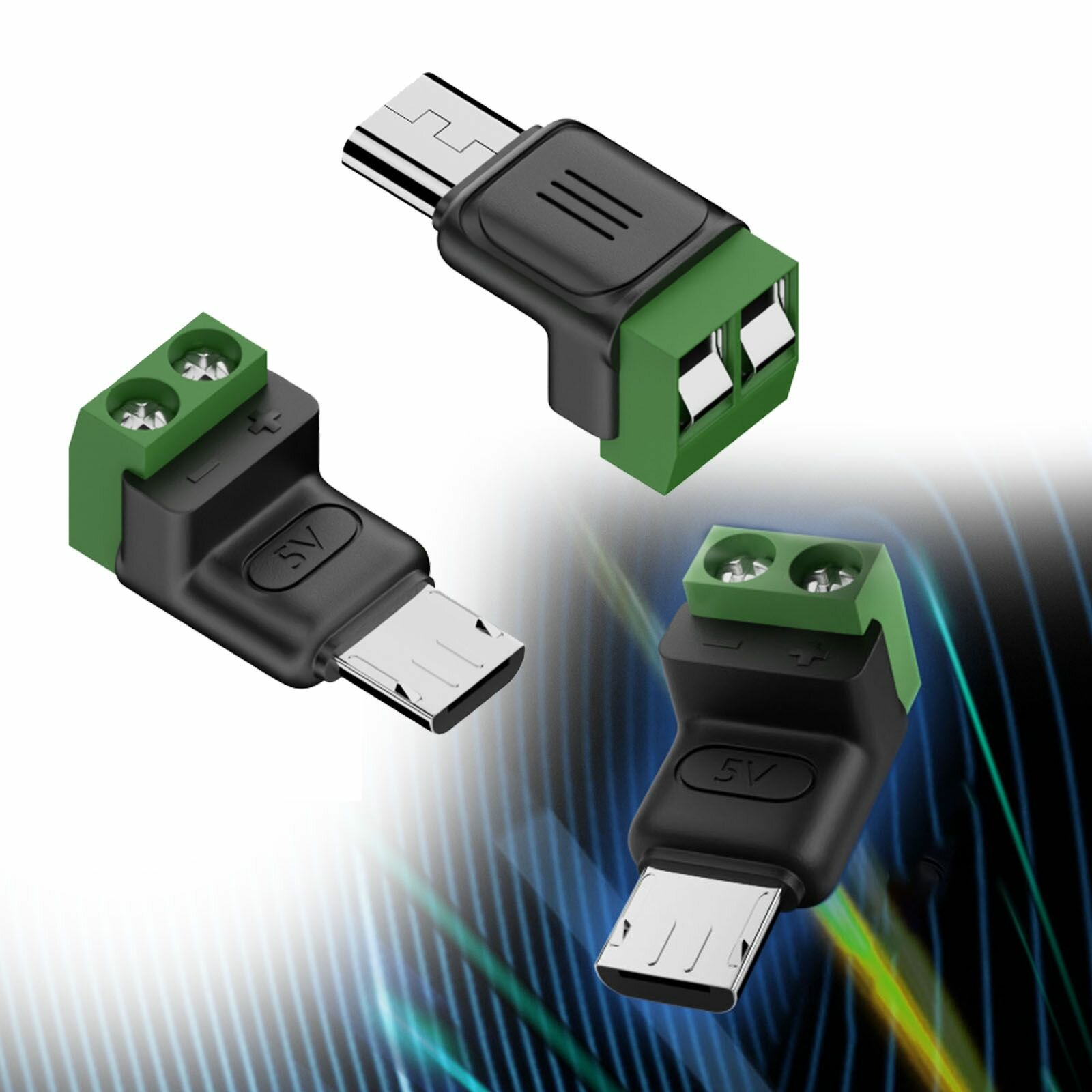 2 - й адаптер для зарядки Micro USB 5V3A