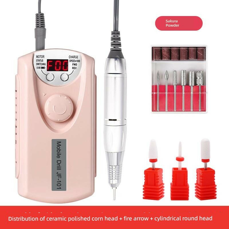 Электрическая машинка для маникюра 110 В (стандарт США), для снятия гель-лака, полировки ногтей, удаления кутикулы,