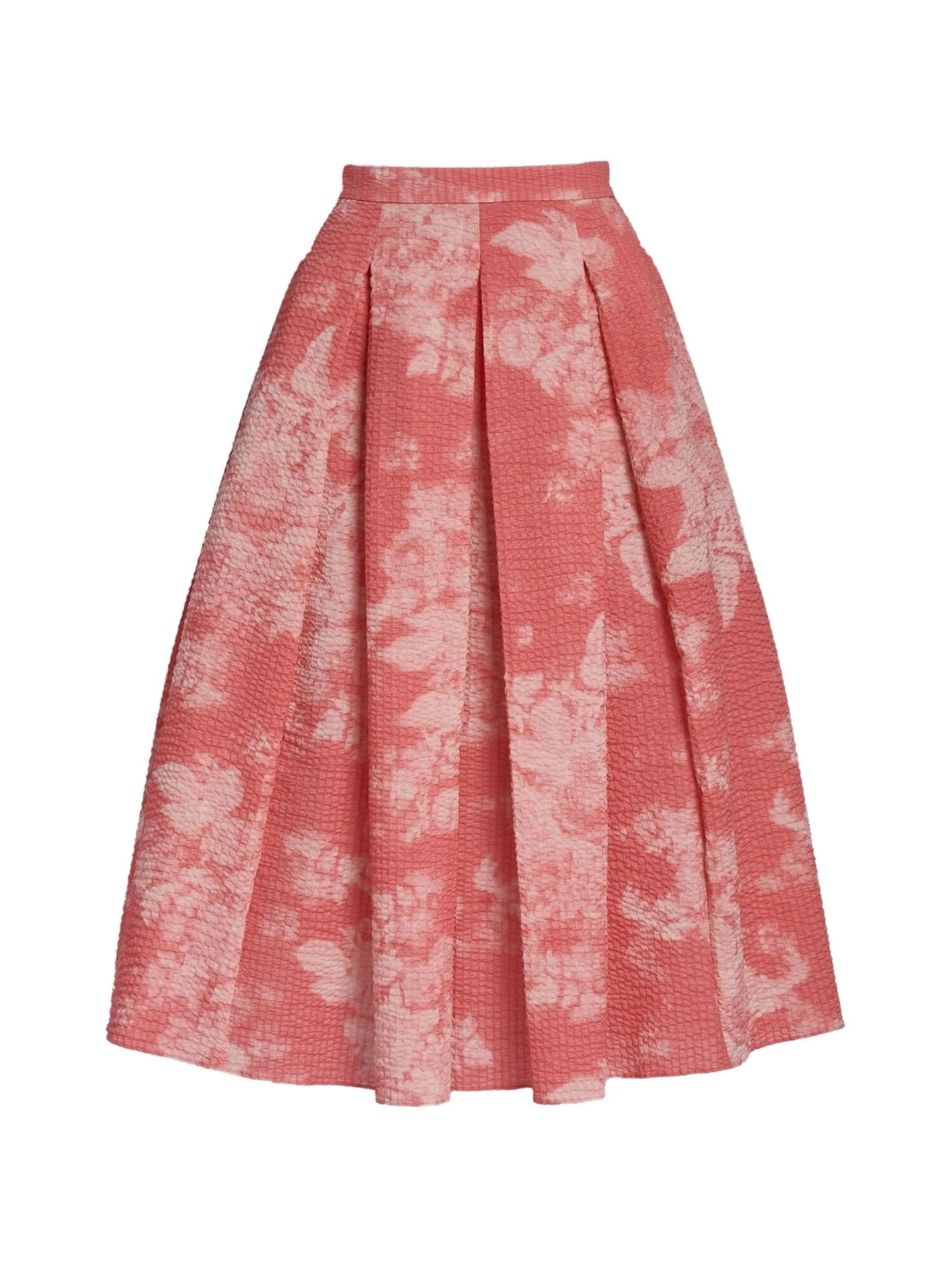 Юбка Pleated floral-print midi skirt