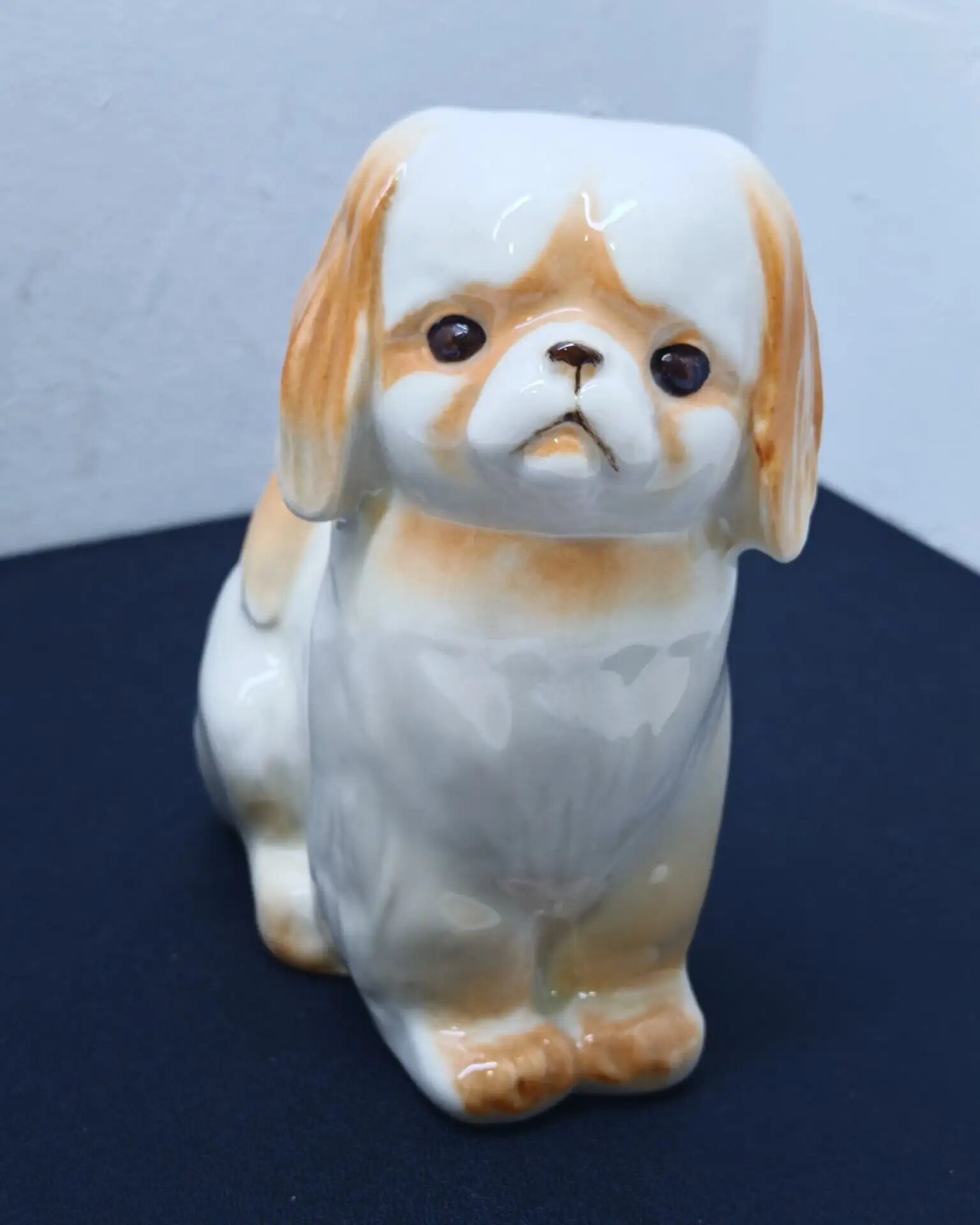 Фарфоровая статуэтка «Пекинес», ЛФЗ, СССР, 1970-е гг, 1 сорт