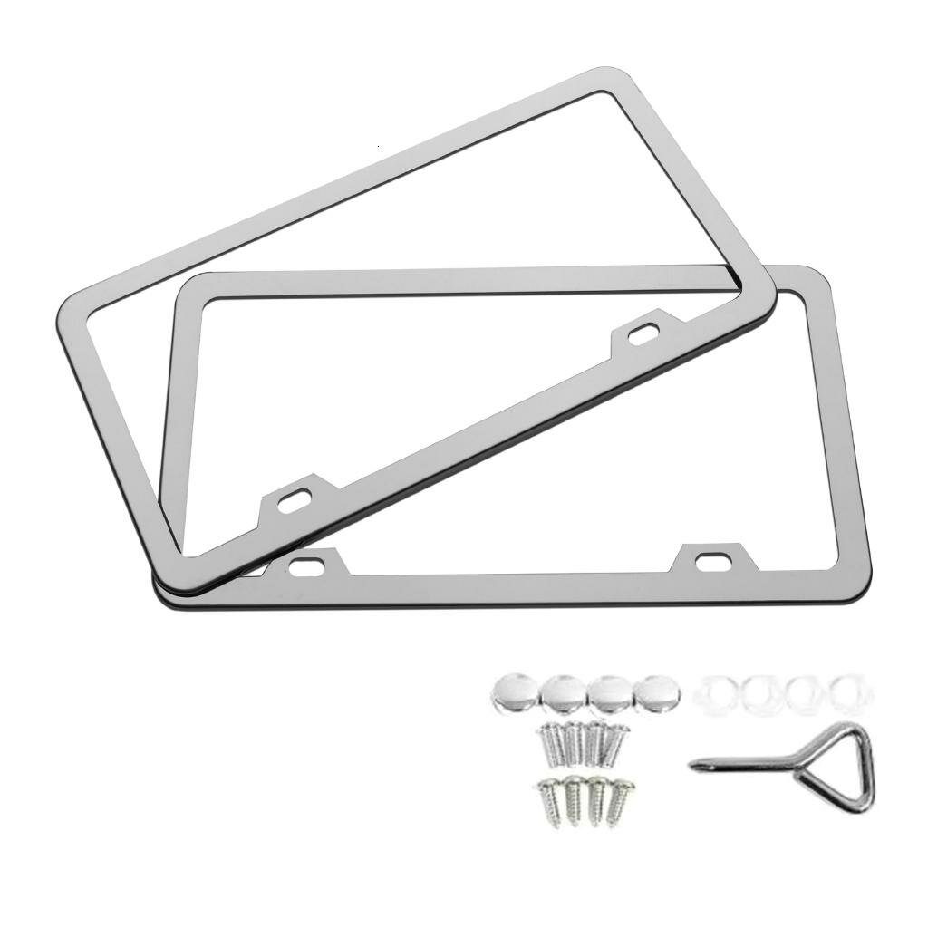 Крепёжная рамка для номерного знака, Серебро