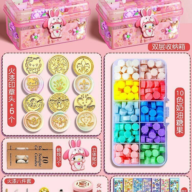 Полный набор для работы с восковыми печатями: свечи, восковые гранулы, головки для печатей, инструменты для начинающих, инструменты для печатей с магнитным креплением в стиле Марса.