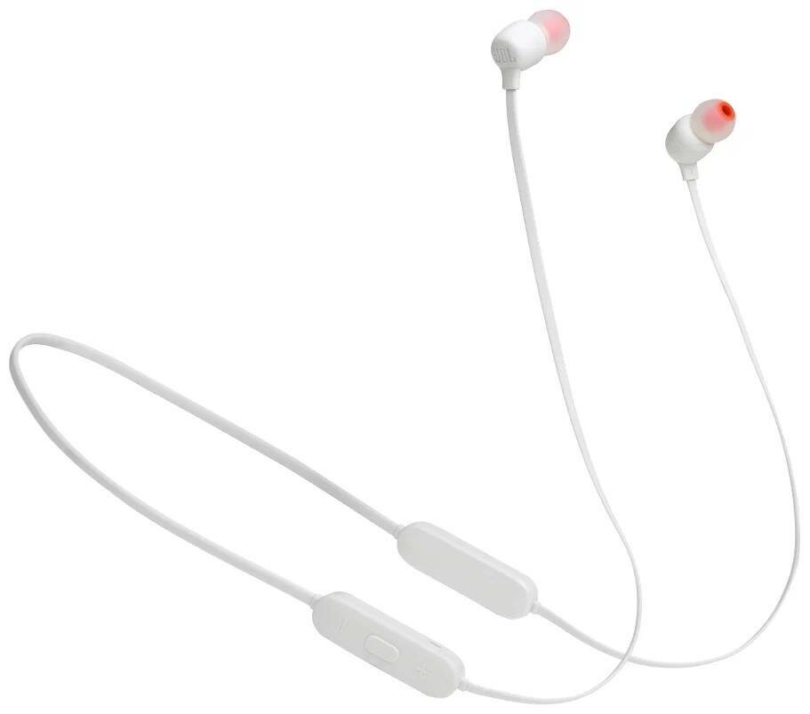 Гарнитура беспроводная JBL Tune 125BT, Bluetooth, внутриканальные (TWS), белый, JBLT125BTWHT
