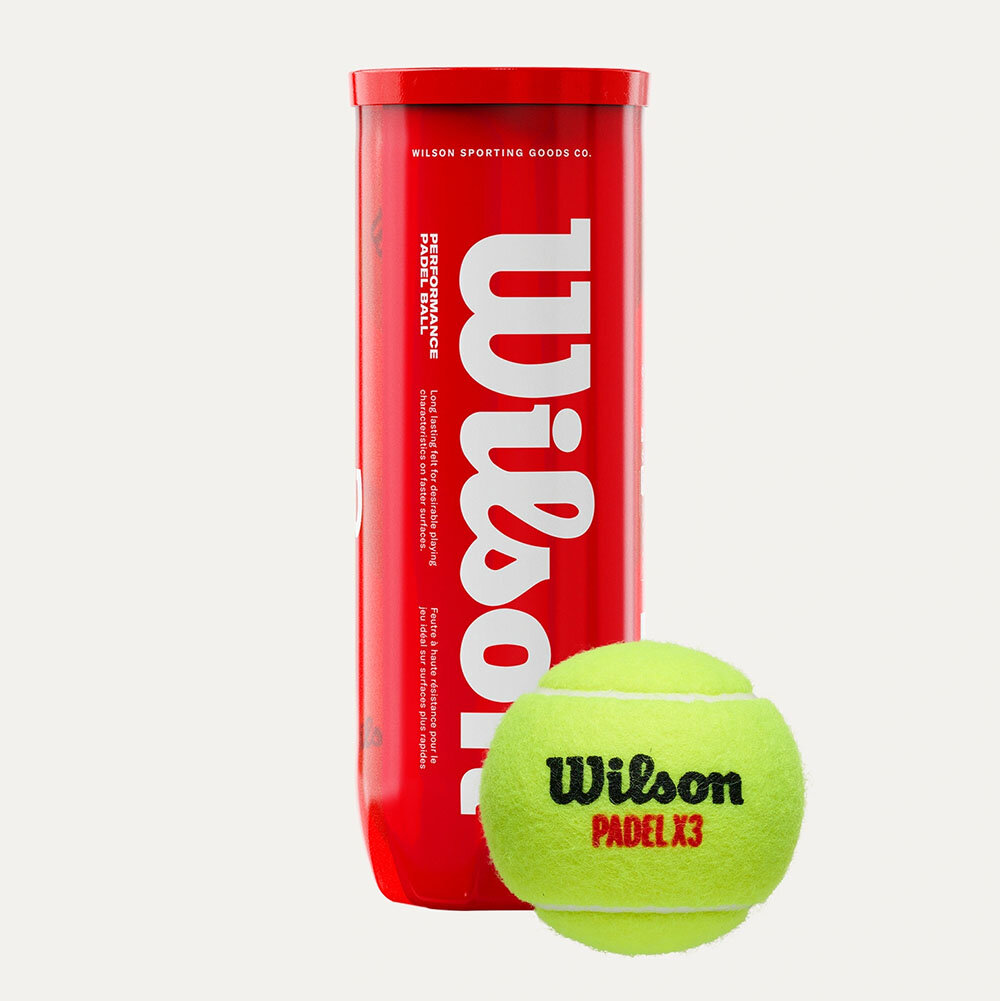 Мяч для падела Wilson Padel X3 Yellow, WR8900801001, упаковка 3 мяча
