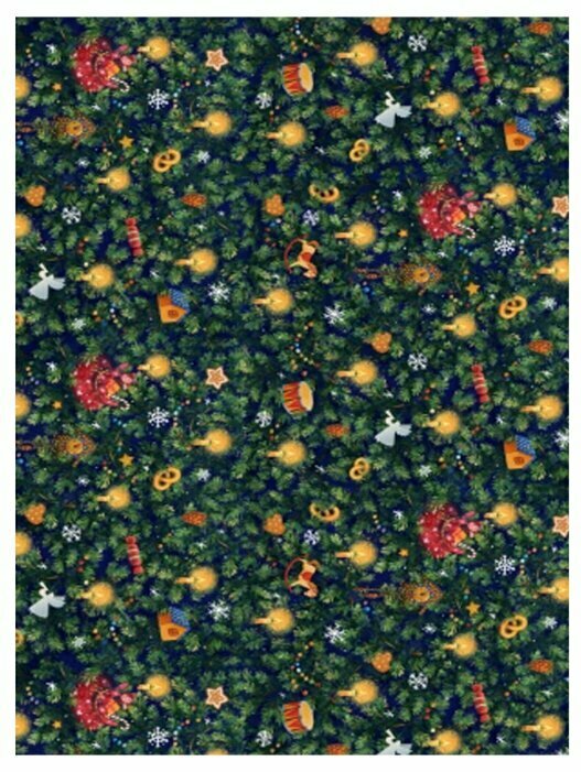 Упаковочная новогодняя бумага Даринчи №31 6 листов