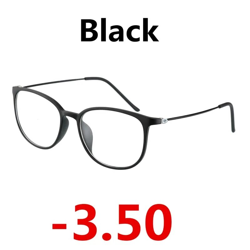 Черные очки для зрения -3.50