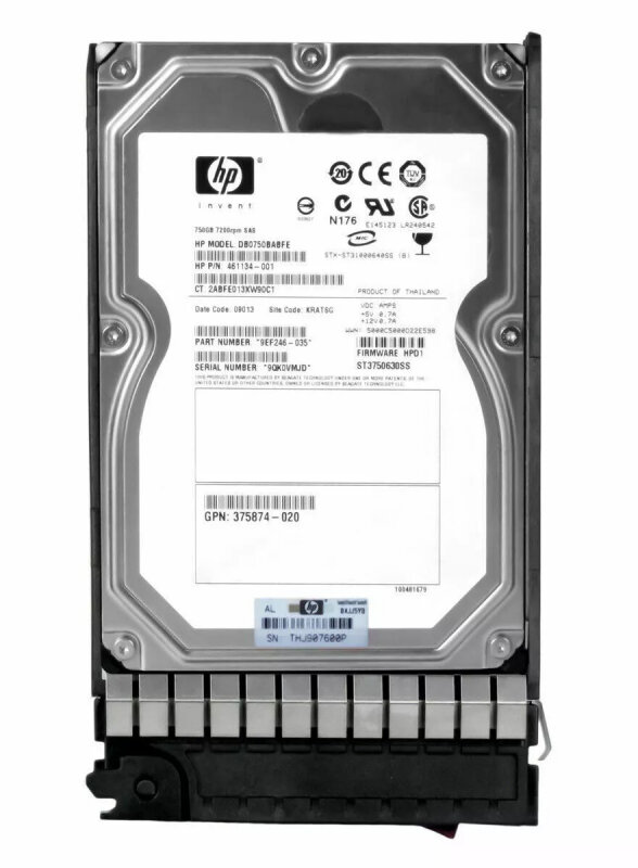 Жесткий диск HP 9EF246-035 750Gb SAS 3,5" HDD
