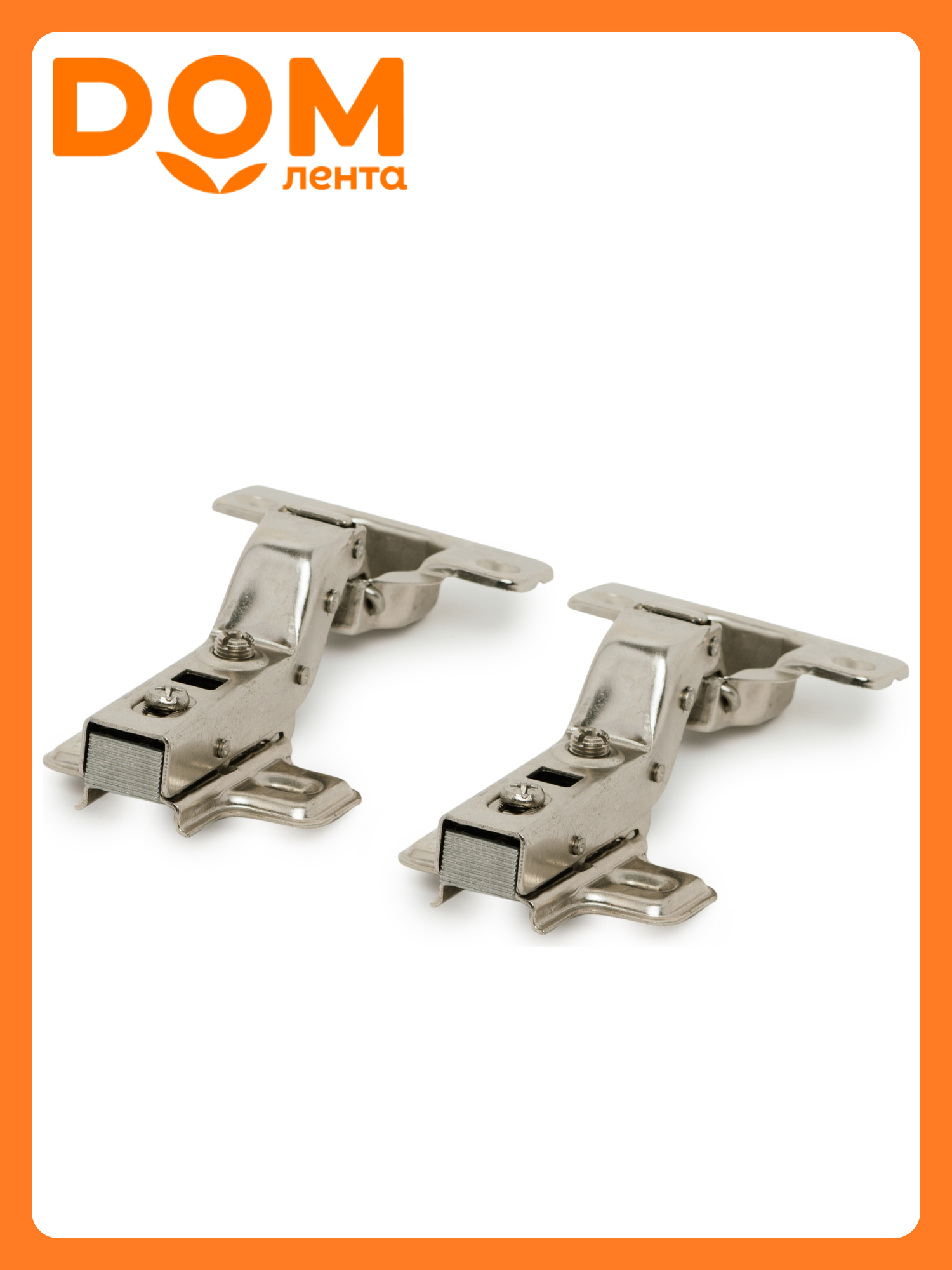 Петля мебельная Lemax Prof 2PCS-M350-INST, с доводчиком, сталь, серебристая