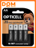 Батарейки Opticell Basic, щелочные, AA, 4 шт, блистер, черные