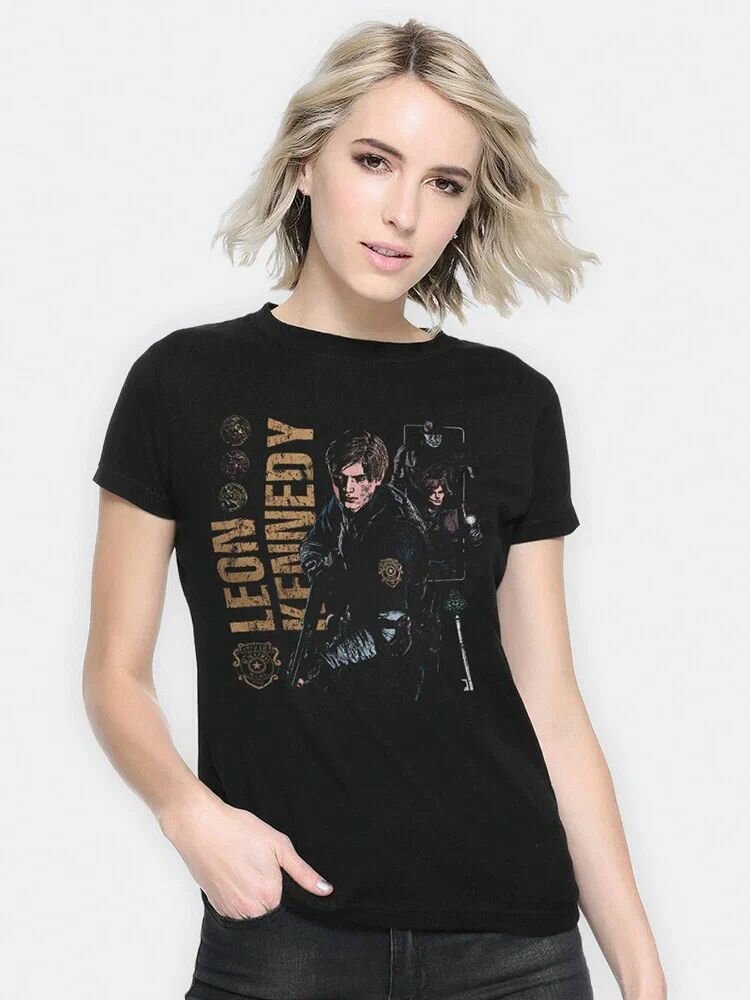 Футболка Леон Кеннеди / Resident Evil / Женская