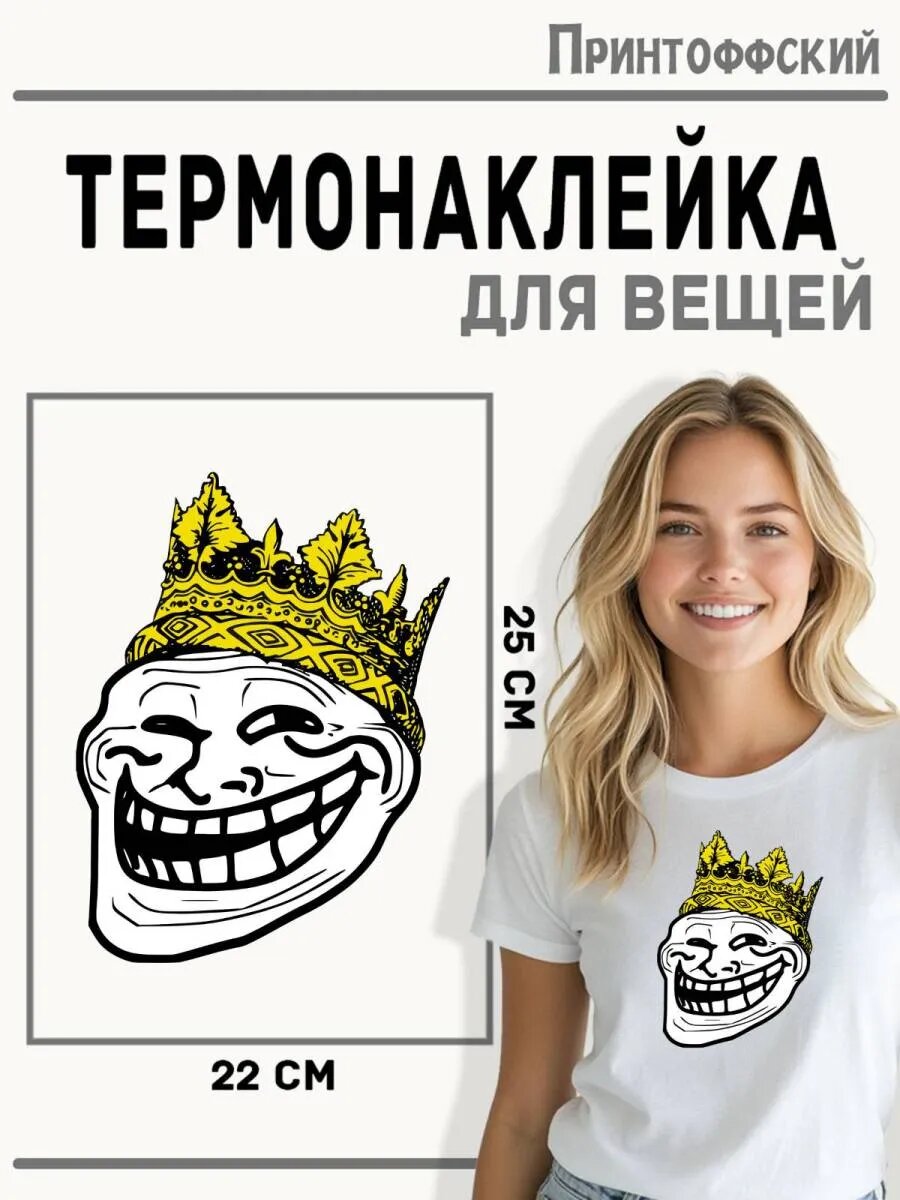 Термонаклейка для одежды и аксессуаров DTF-печать Мем — фото 1
