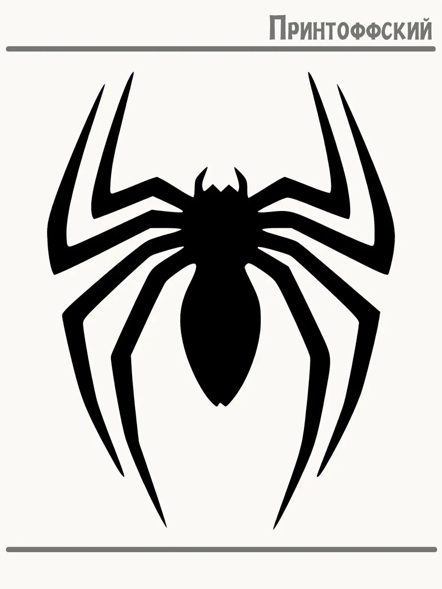Термонаклейка для одежды и аксессуаров DTF-печать spider man человек паук
