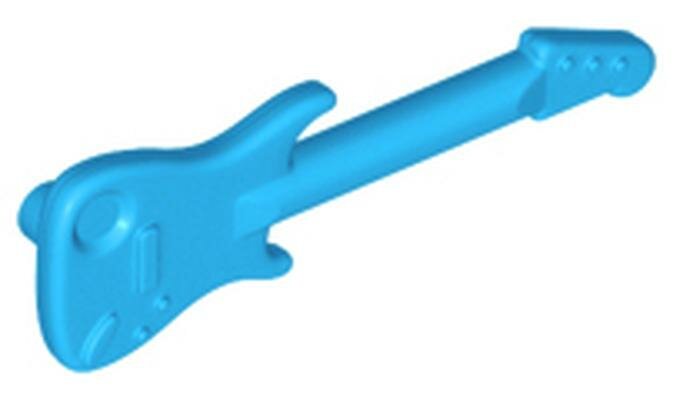 Деталь Lego 11640 Minifigure, Utensil Musical Instrument, Guitar Electric