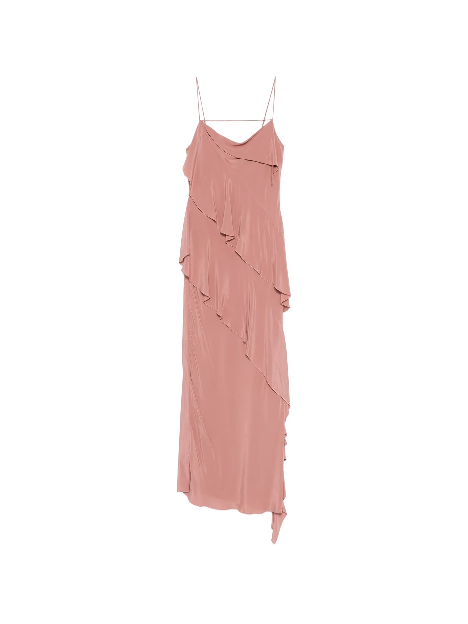 Платье Ruffled asymmetric midi dress