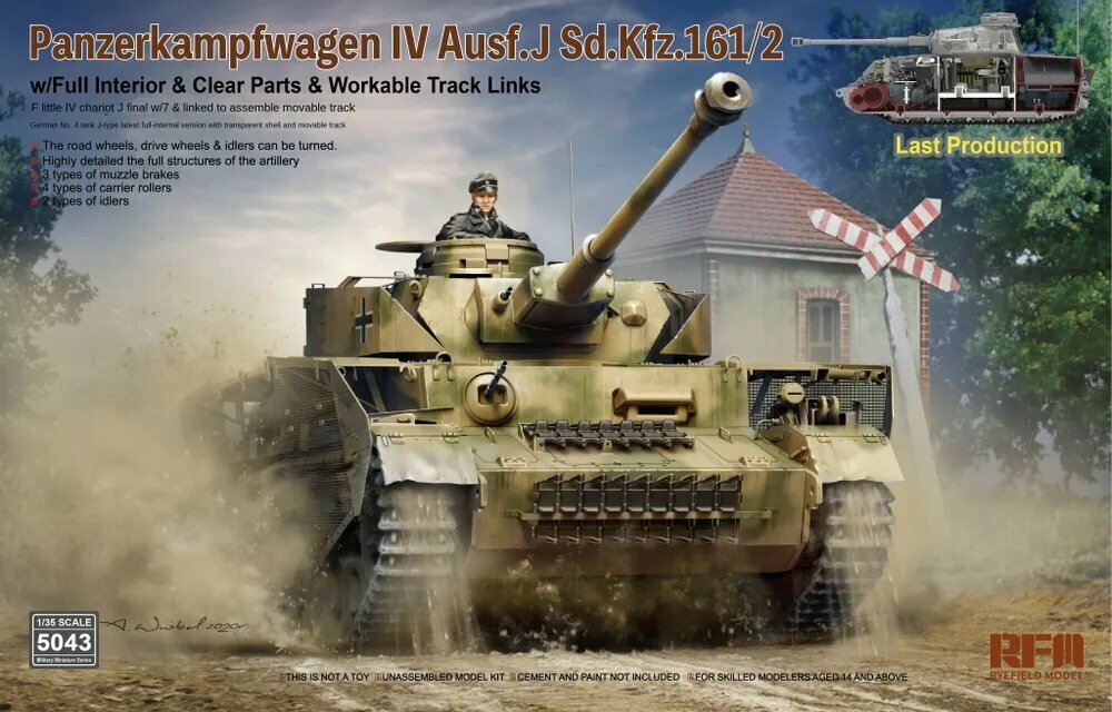 Rye Field RFM 5043 1/35 Бронированные войска iv ausf.j sd. kfz.161/2 Модель танка