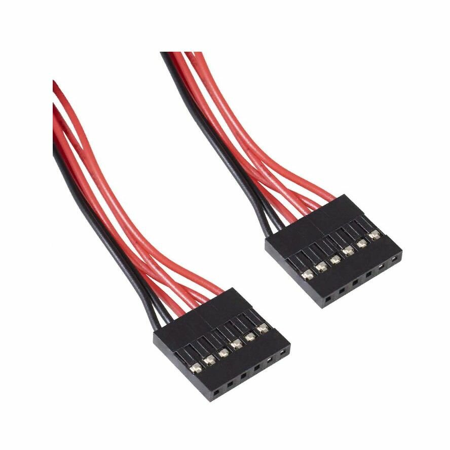 Межплатный кабель питания BLS-6 *2 AWG26 / разъем 6-ти полюсный с шагом 2.54 мм / длина кабеля 30 см