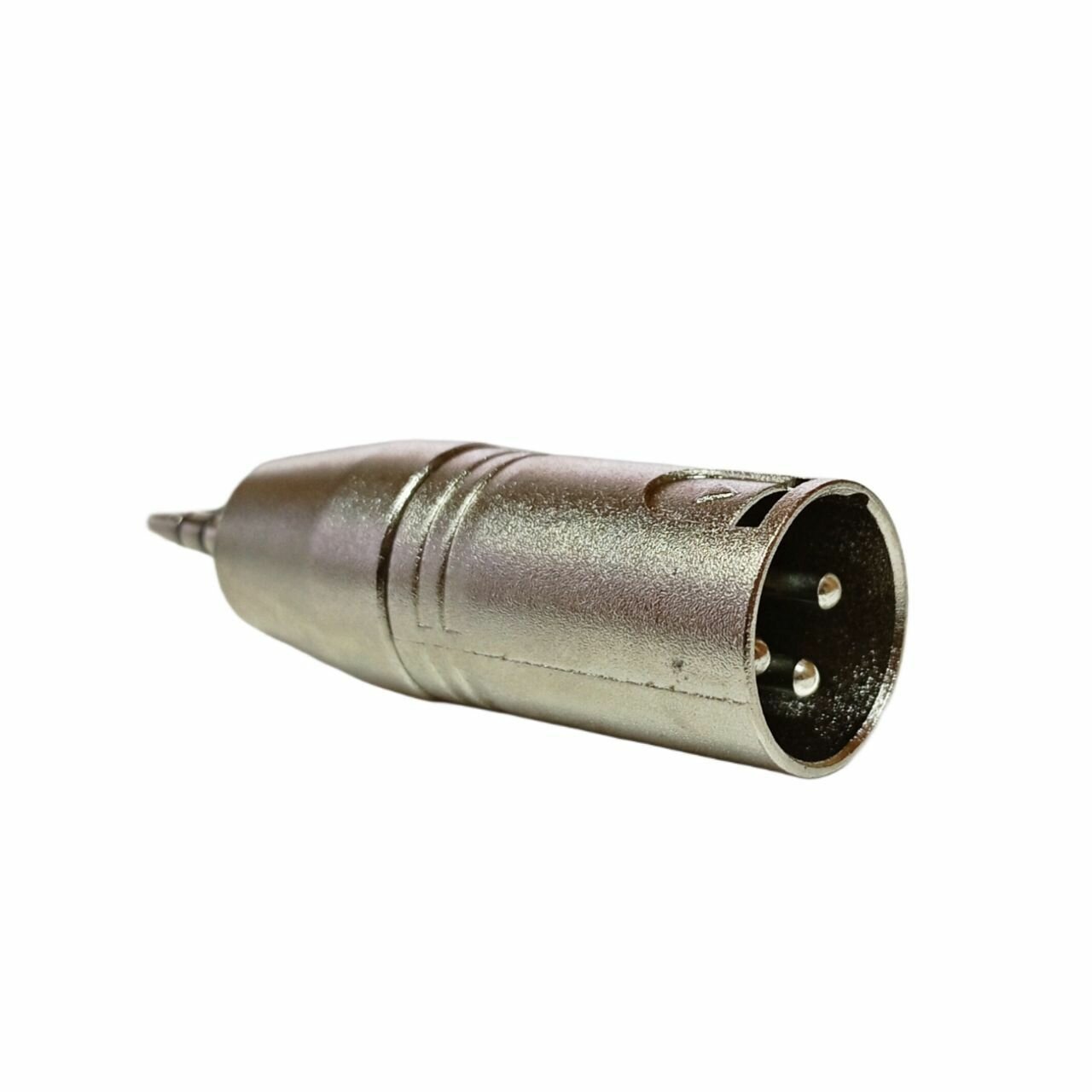 Разъем переходник микрофонный JD-487 / XLR 3P M-mini jack 3.5 M, XLR 3pin штекер папа-mini Jack 3.5 штекер папа 48 В, 3 контакта