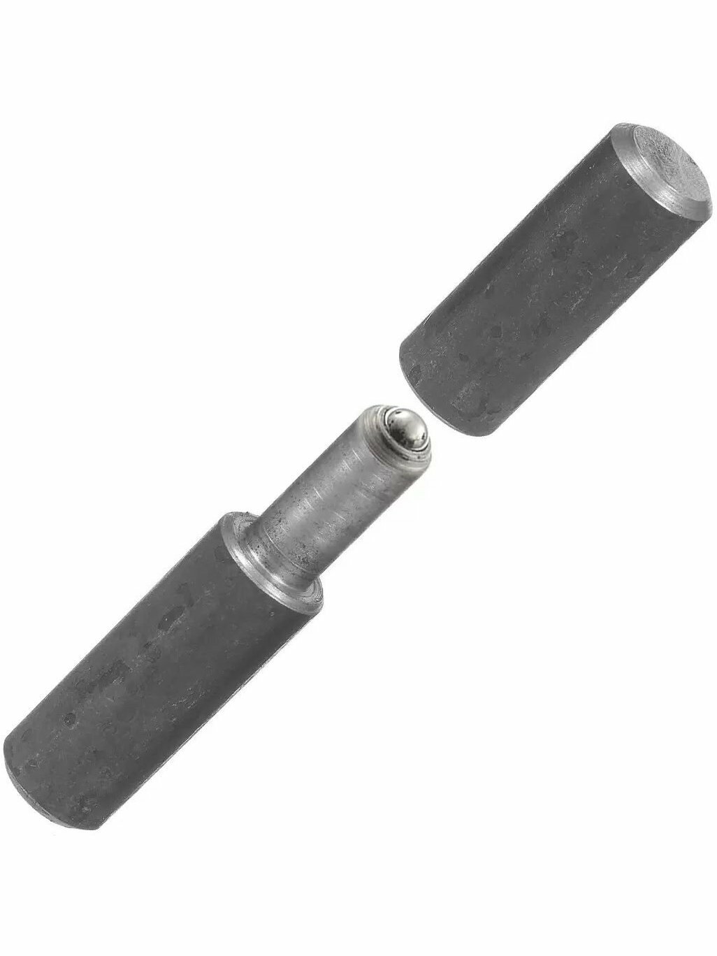 Петля гаражная 28х140 мм с завальцованным шариком для ворот и гаража, цилиндрическая, сварная, 1 шт.