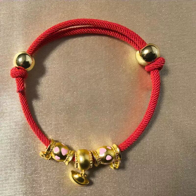 Ошейник с колокольчиком для кошек, ошейник для собак, красная веревка на удачу, аксессуар для шеи питомца, колокольчик