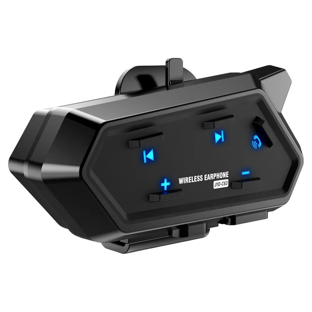 Bluetooth-гарнитура JYD-C63 для мотошлема, голосовое управление, Bluetooth 5.4, до 30 ч автономной работы