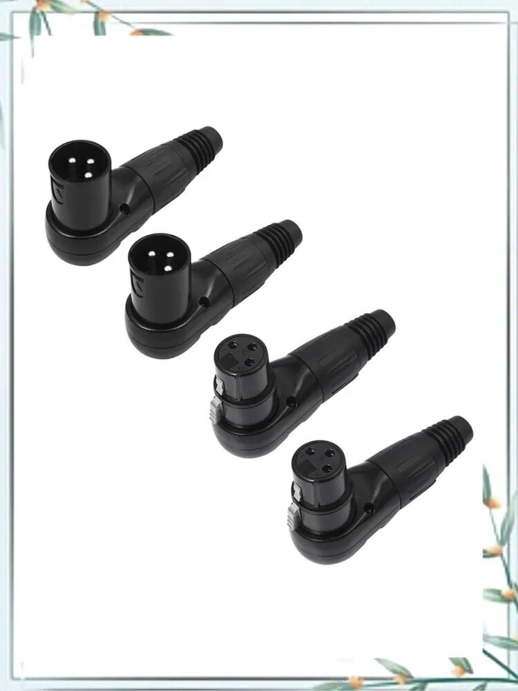 (J M X W) Разъем XLR, 3-Контактный XLR-Микрофон, Штекер Микрофона, Адаптер Гнезда